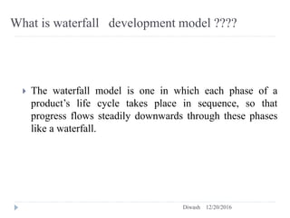 Comparision between waterfall model and agile model | PPT