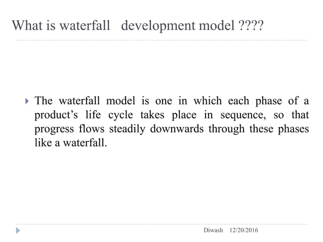 Comparision between waterfall model and agile model | PPT