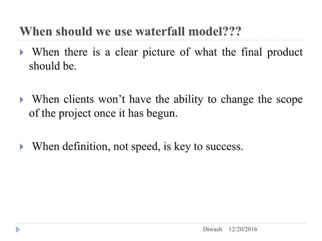 Comparision between waterfall model and agile model | PPT