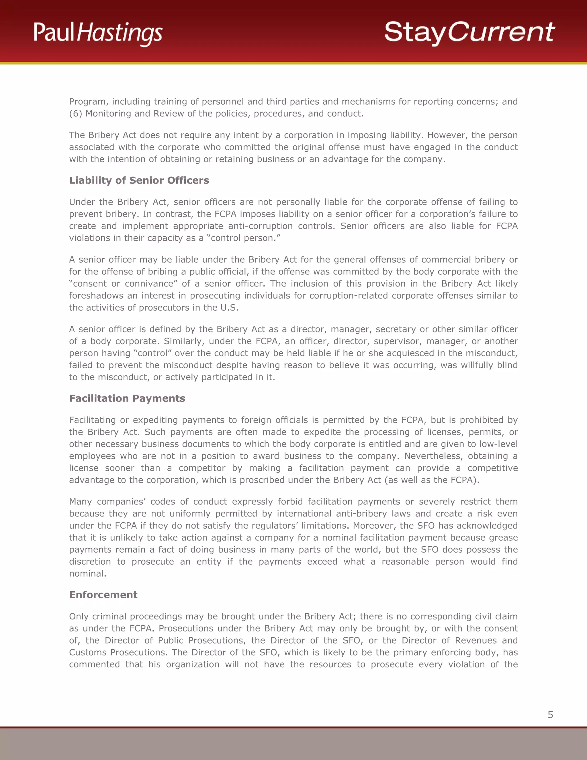 Comparision FCBA and UKBA | PDF