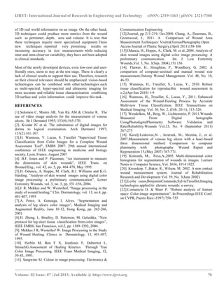 Comparision of different imaging techniques used for chronic wounds | PDF