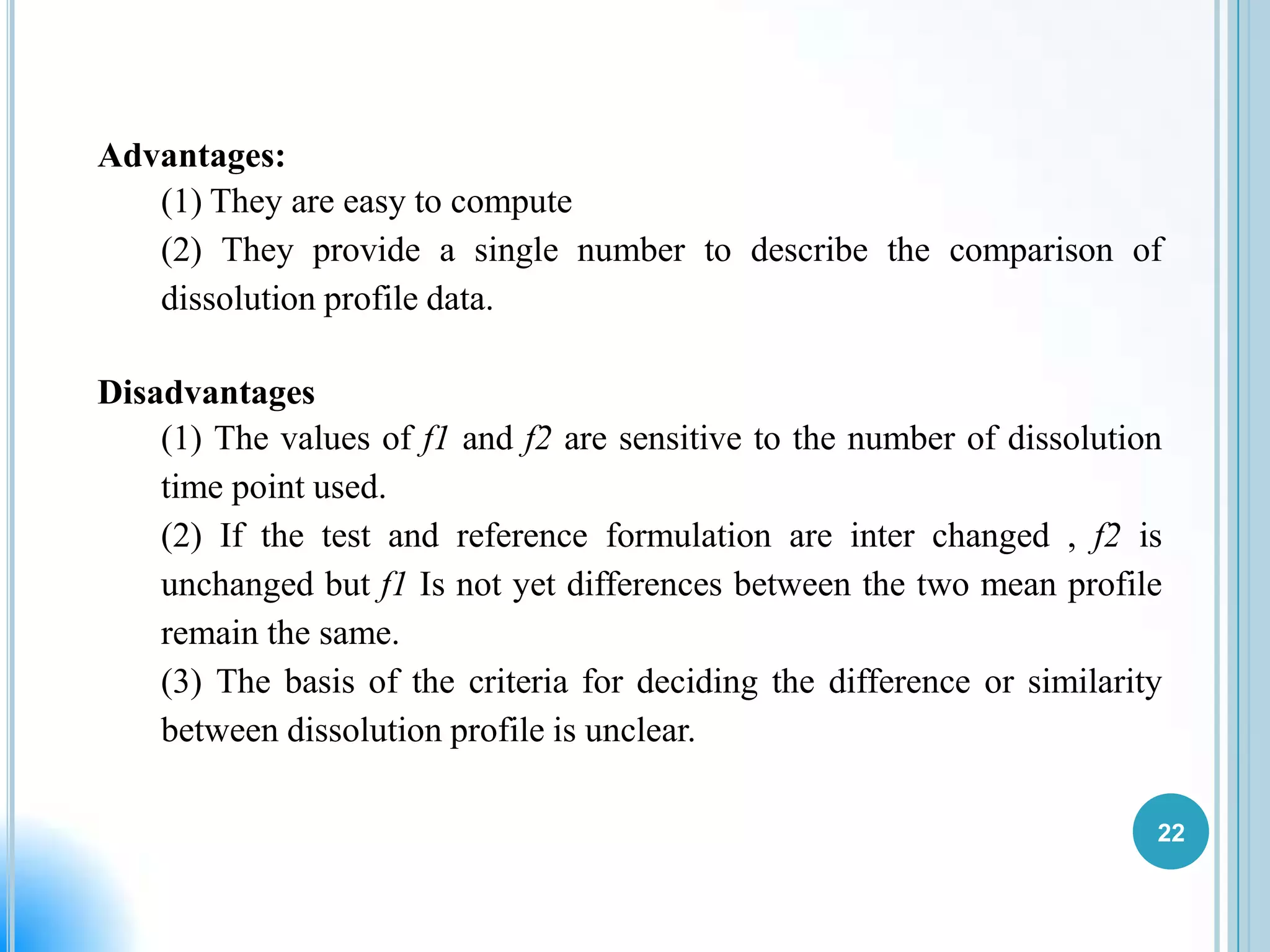 Comparision of dissolution profile | PPTX