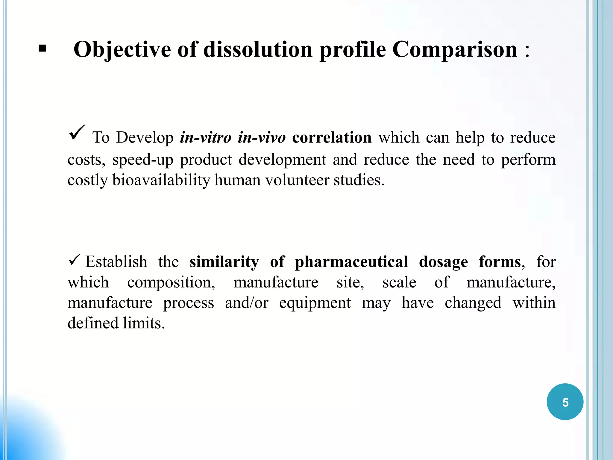 Comparision of dissolution profile | PPTX