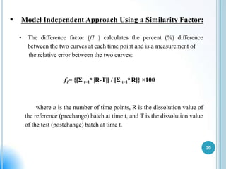 Comparision of dissolution profile | PPTX
