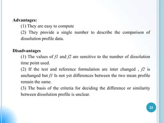 Comparision of dissolution profile | PPTX