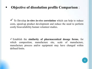 Comparision of dissolution profile | PPTX