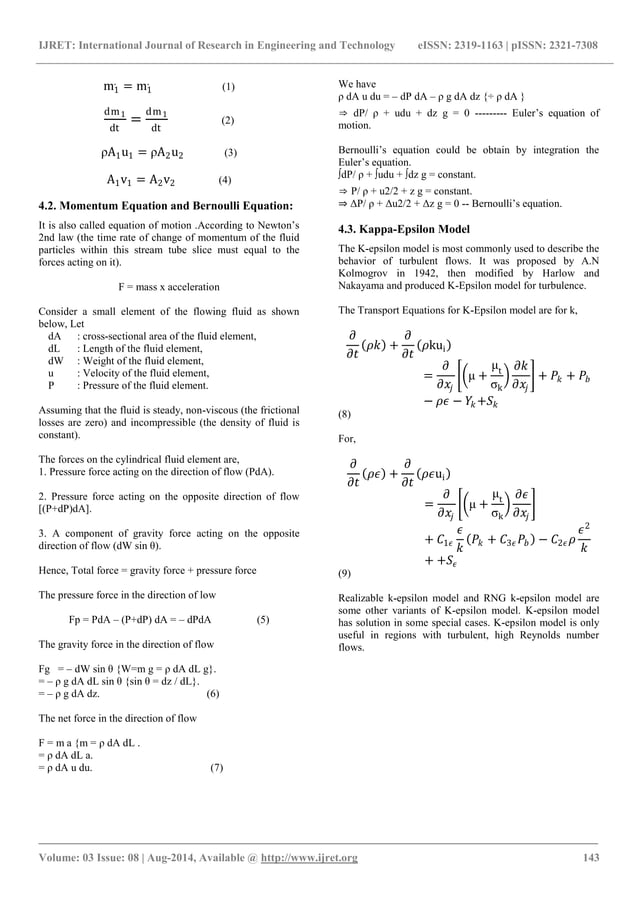 Comparision of flow analysis through a different geometry of flowmeters using fluent software ...