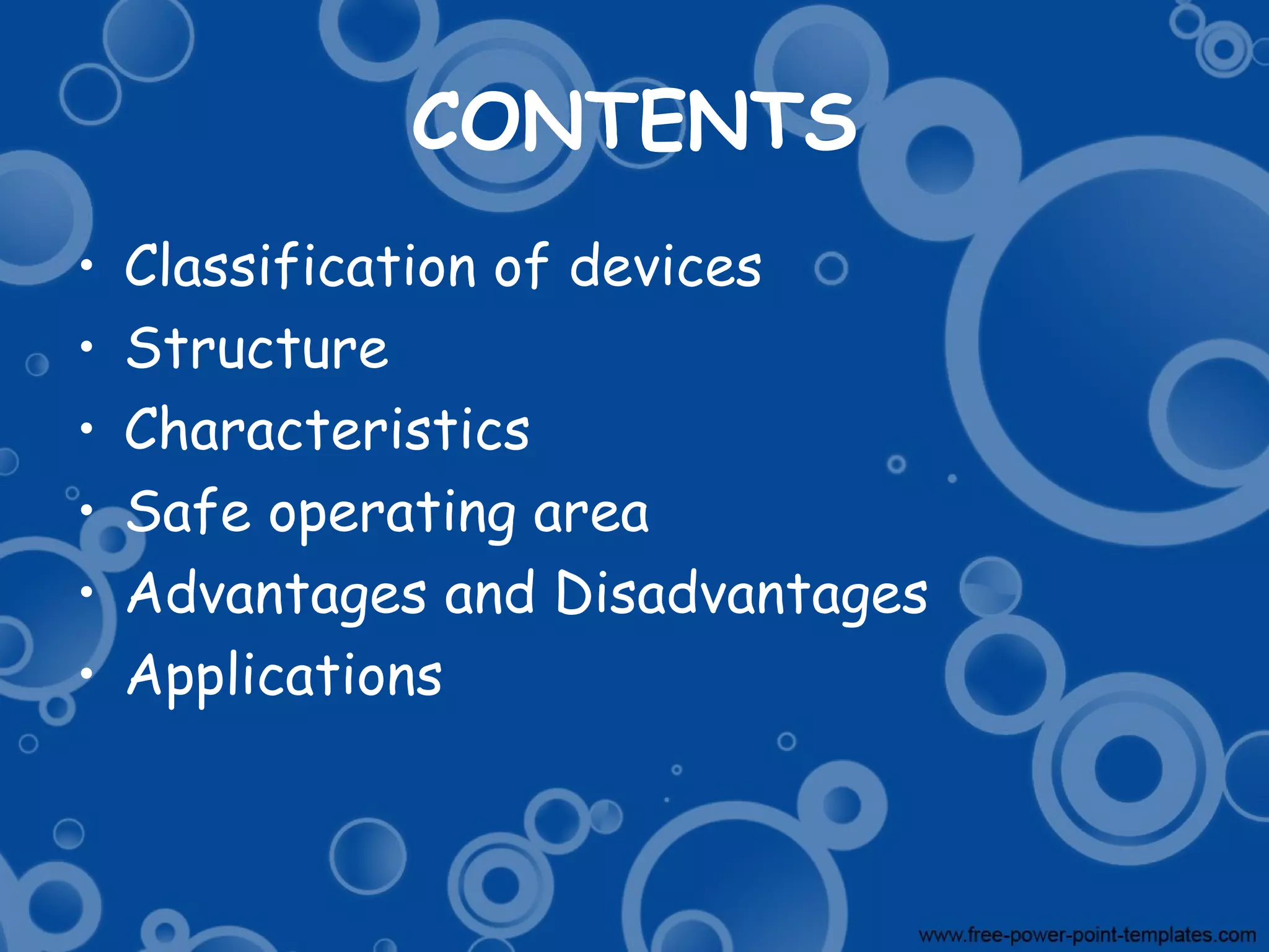Comparision of power electronic devices | PPT