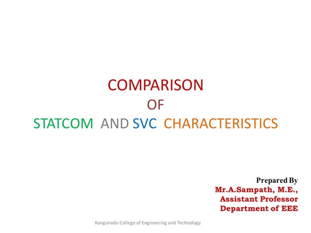 Comparision Of Svc And Statcom Pdf Computer Software And Applications Computing