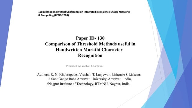 Comparison of thresholding methods | PDF | Photo Editing Software | Computer Software and ...