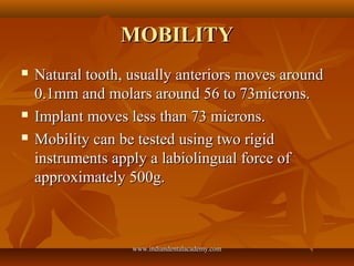 Comparision of tooth and implant/ cosmetic dentistry training | PPT