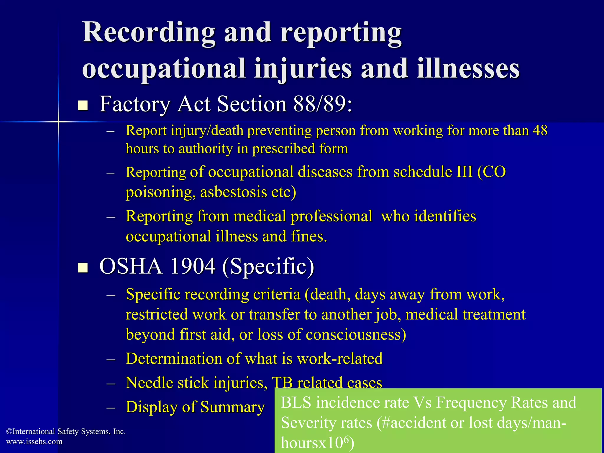 Comparison of US and India Health and Safety Regulations | PDF