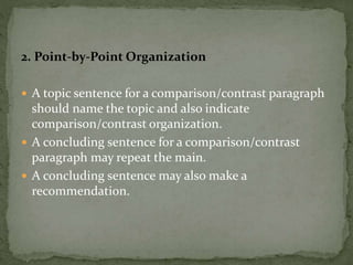 Comparison and contrast paragraph | PPTX