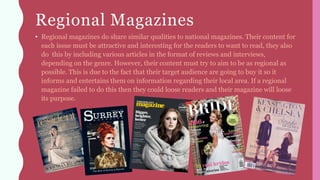 Comparison Between National and Regional Magazines | PPTX