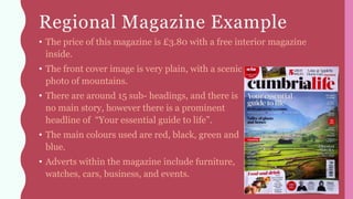 Comparison Between National and Regional Magazines | PPTX