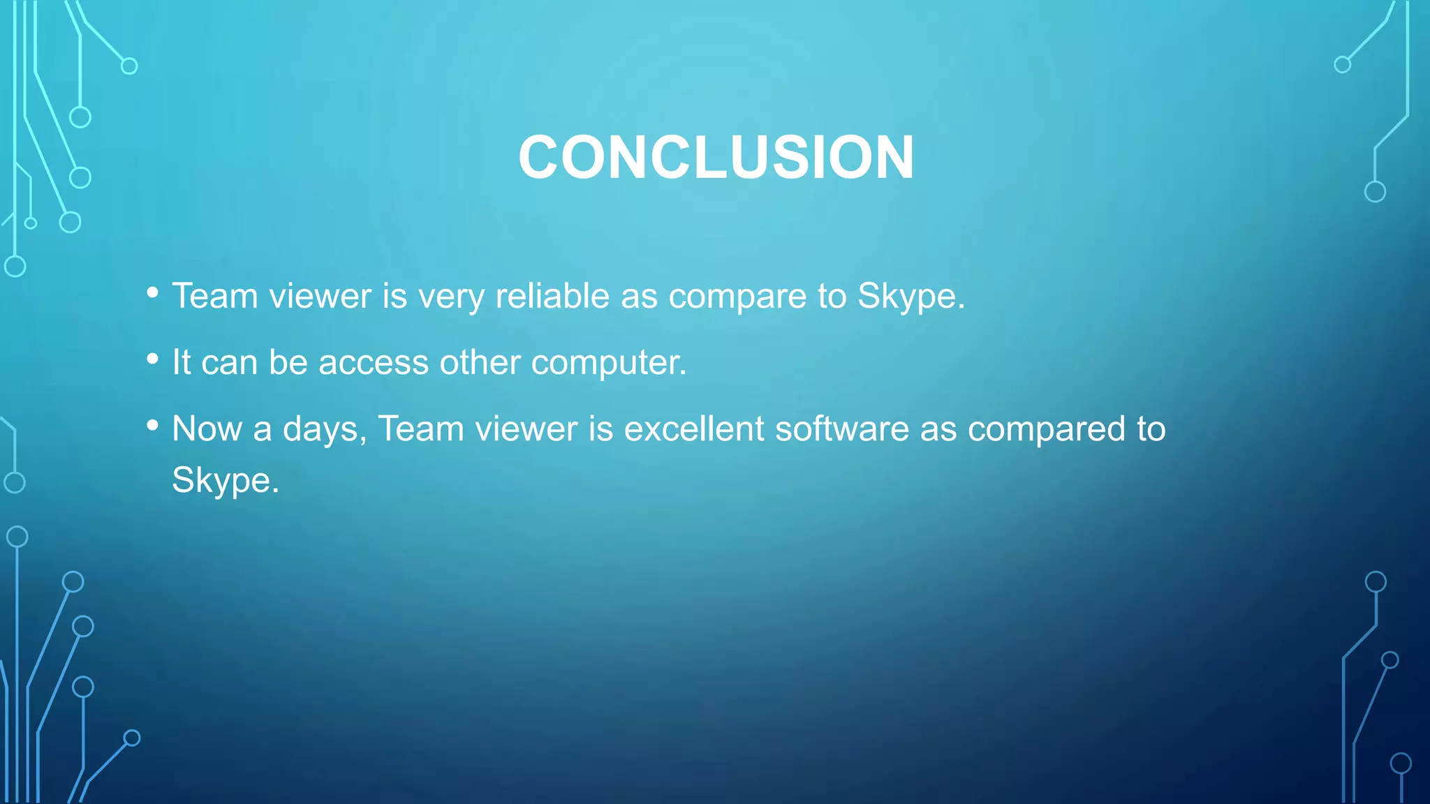 Comparison of Skype vs team viewer | PPTX