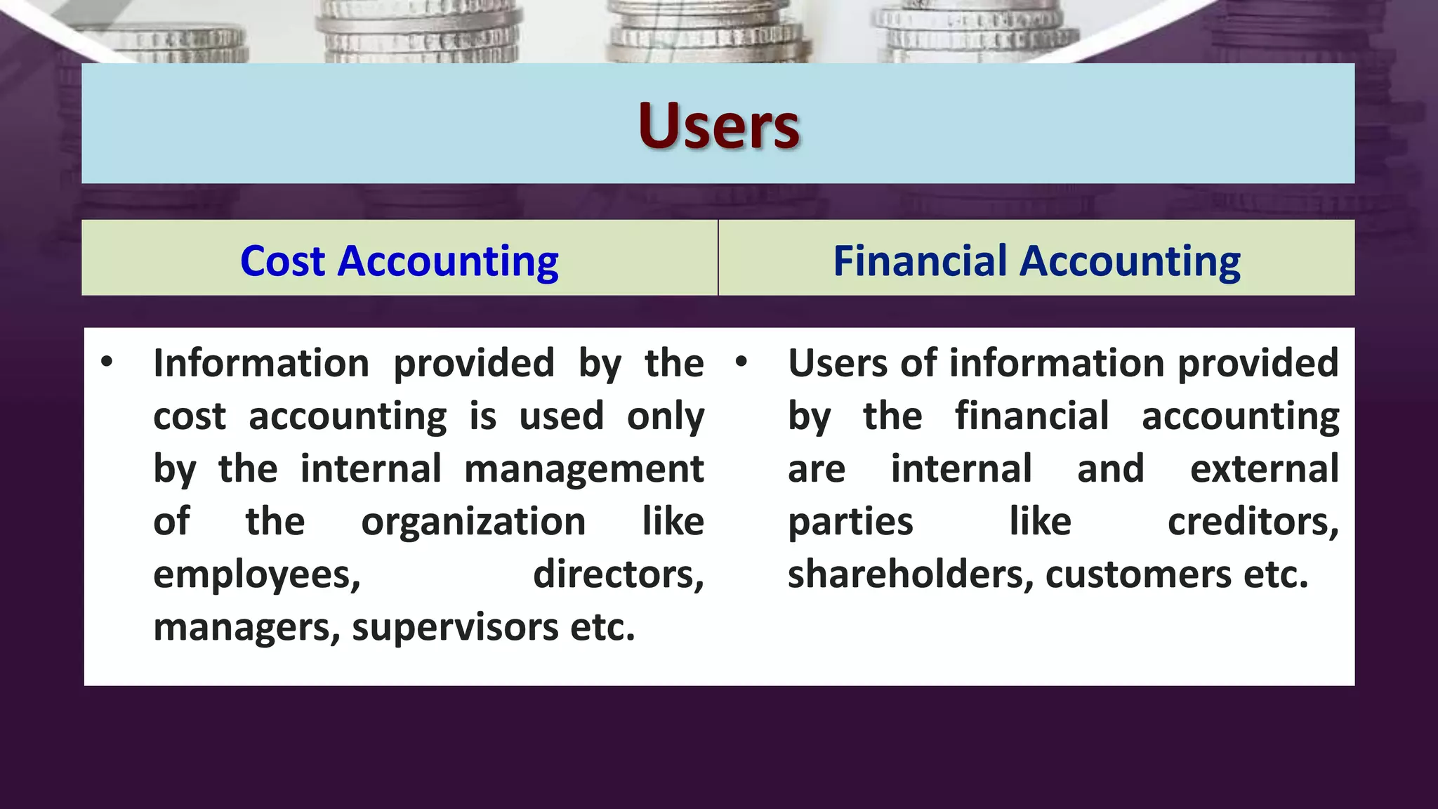Comparison between cost Accounting and Financial Accounting.pptx