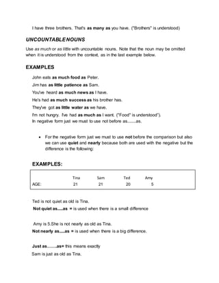 Comparison as-as | DOCX