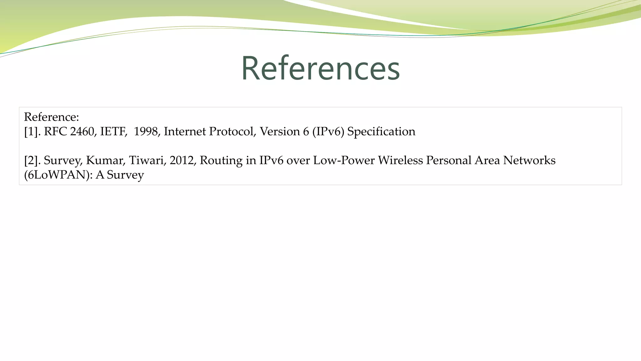 Comparison between-ipv6-and-6 lowpan | PPTX