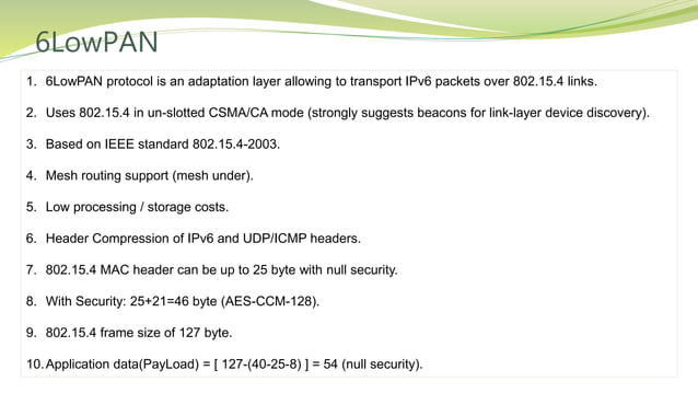 Comparison between-ipv6-and-6 lowpan | PPTX | Computer Networking ...