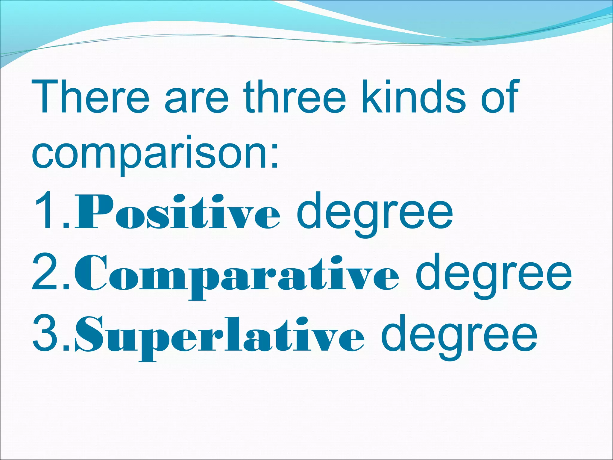 Comparison degree | PPT
