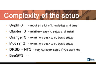 Comparison of-foss-distributed-storage | PPT