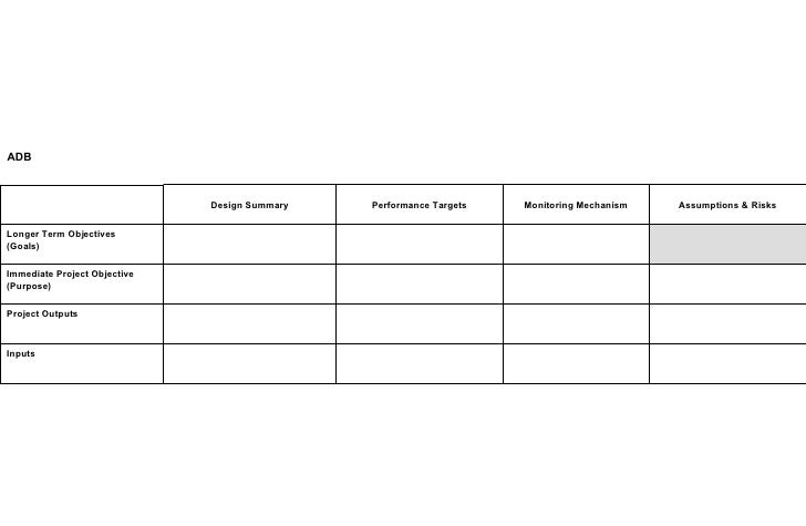 Comparison Of Logframe Matrix Requirements