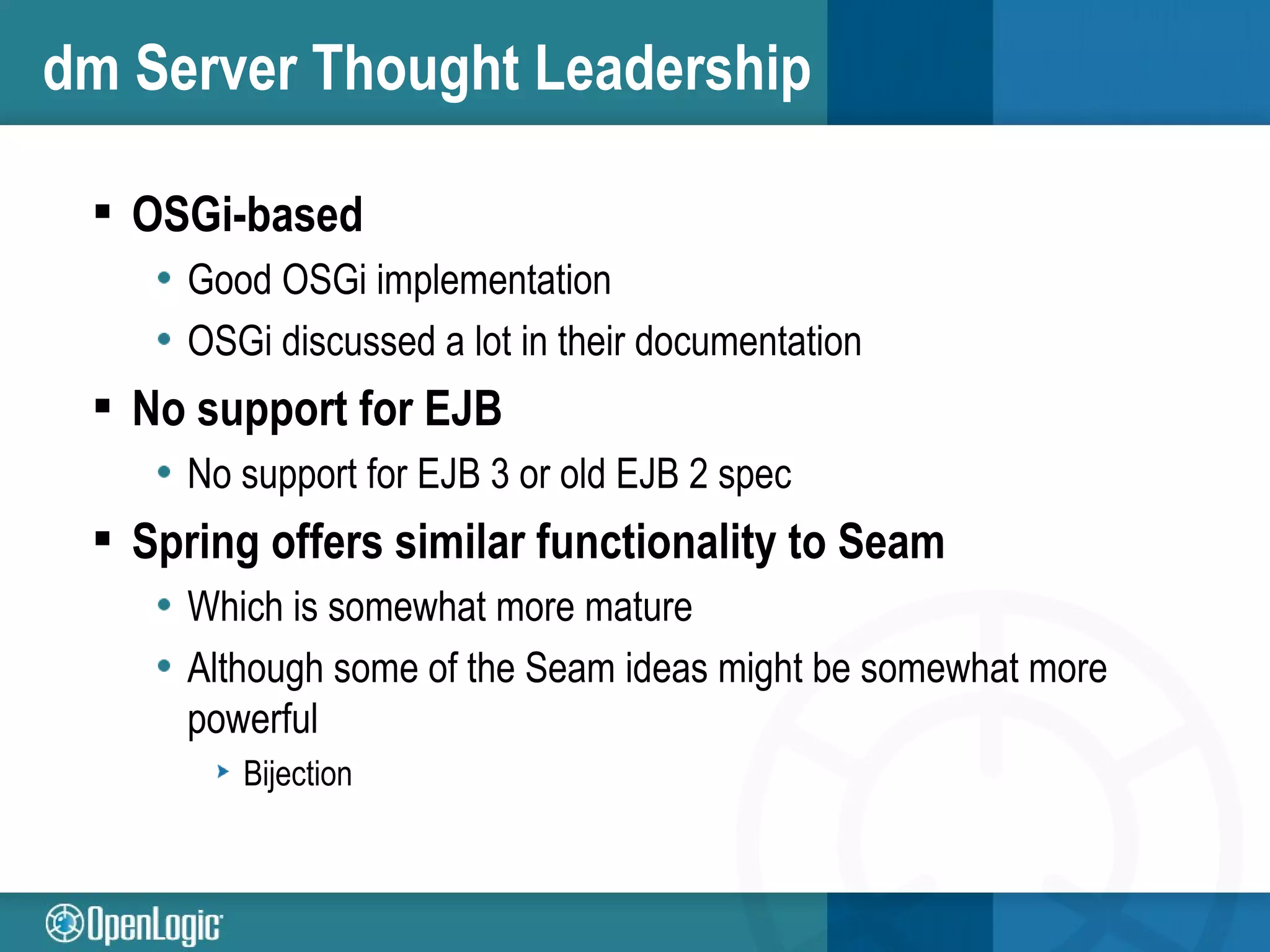 Comparison Of Open Source App Servers | PPT