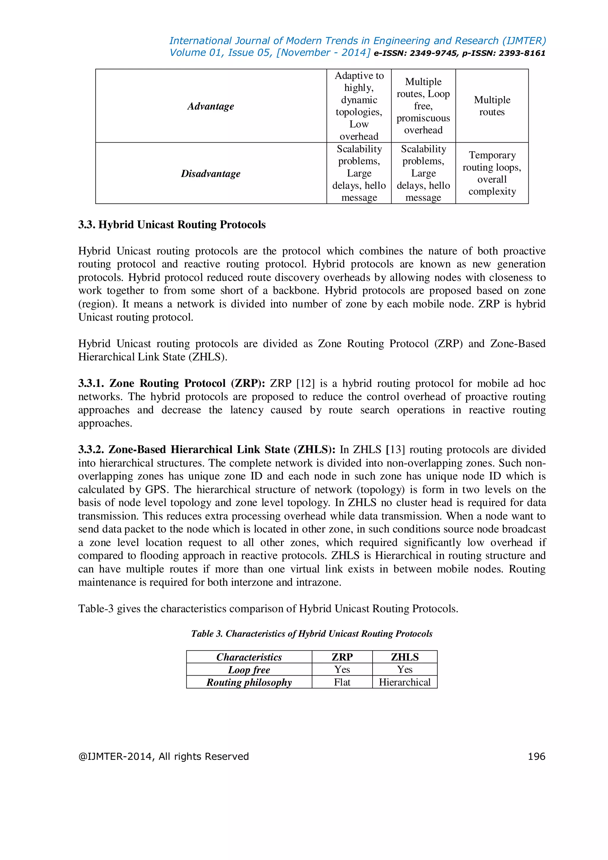 Comparison of Various Unicast-Multicast Routing Protocols for Mobile Ad-Hoc Networks | PDF ...