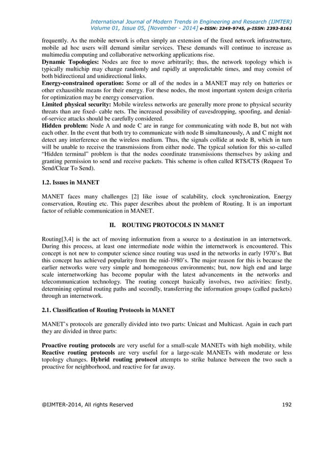 Comparison of Various Unicast-Multicast Routing Protocols for Mobile Ad-Hoc Networks | PDF ...