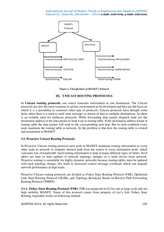 Comparison of Various Unicast-Multicast Routing Protocols for Mobile Ad-Hoc Networks | PDF