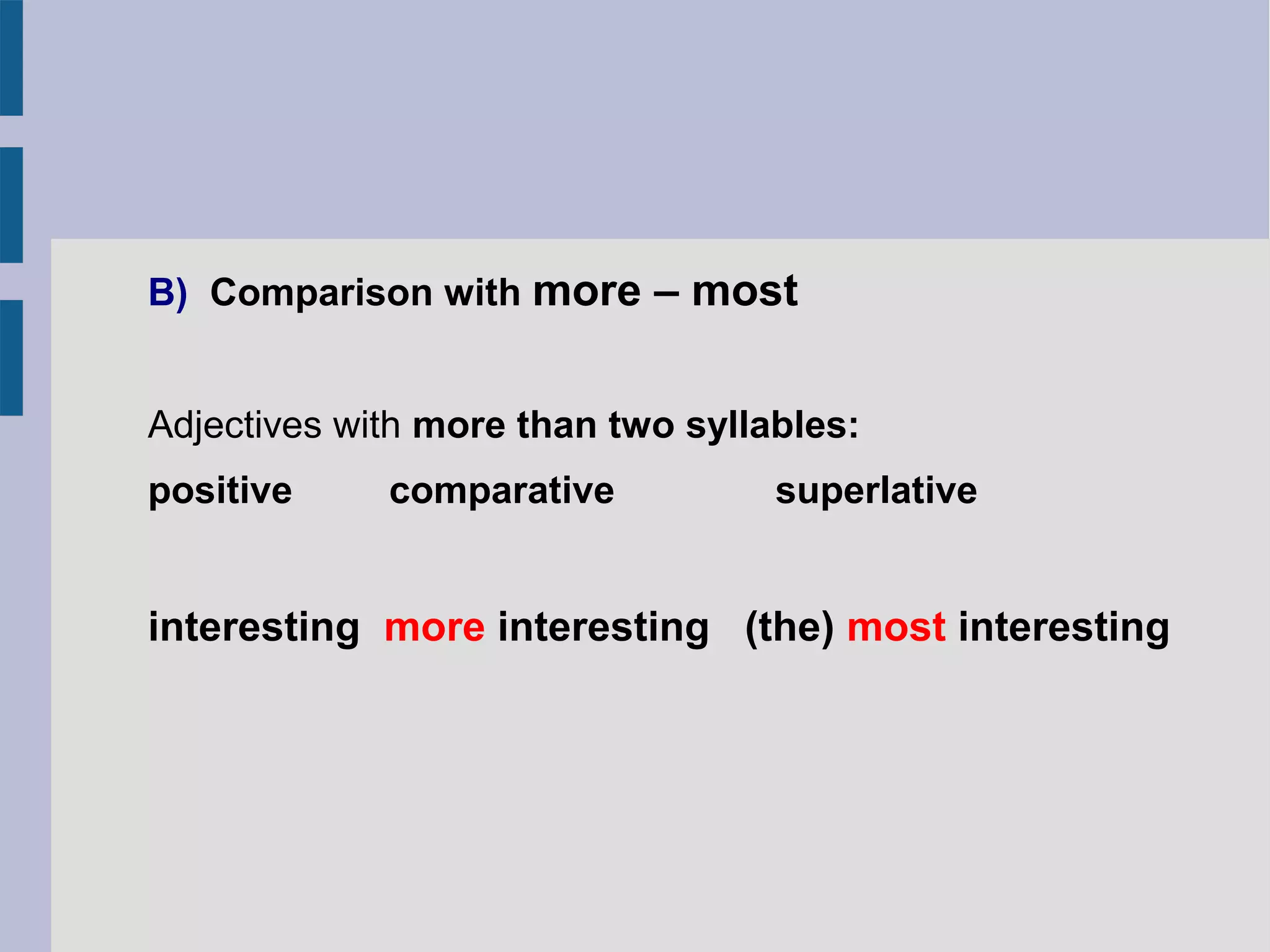 Comparison presentation | ODP