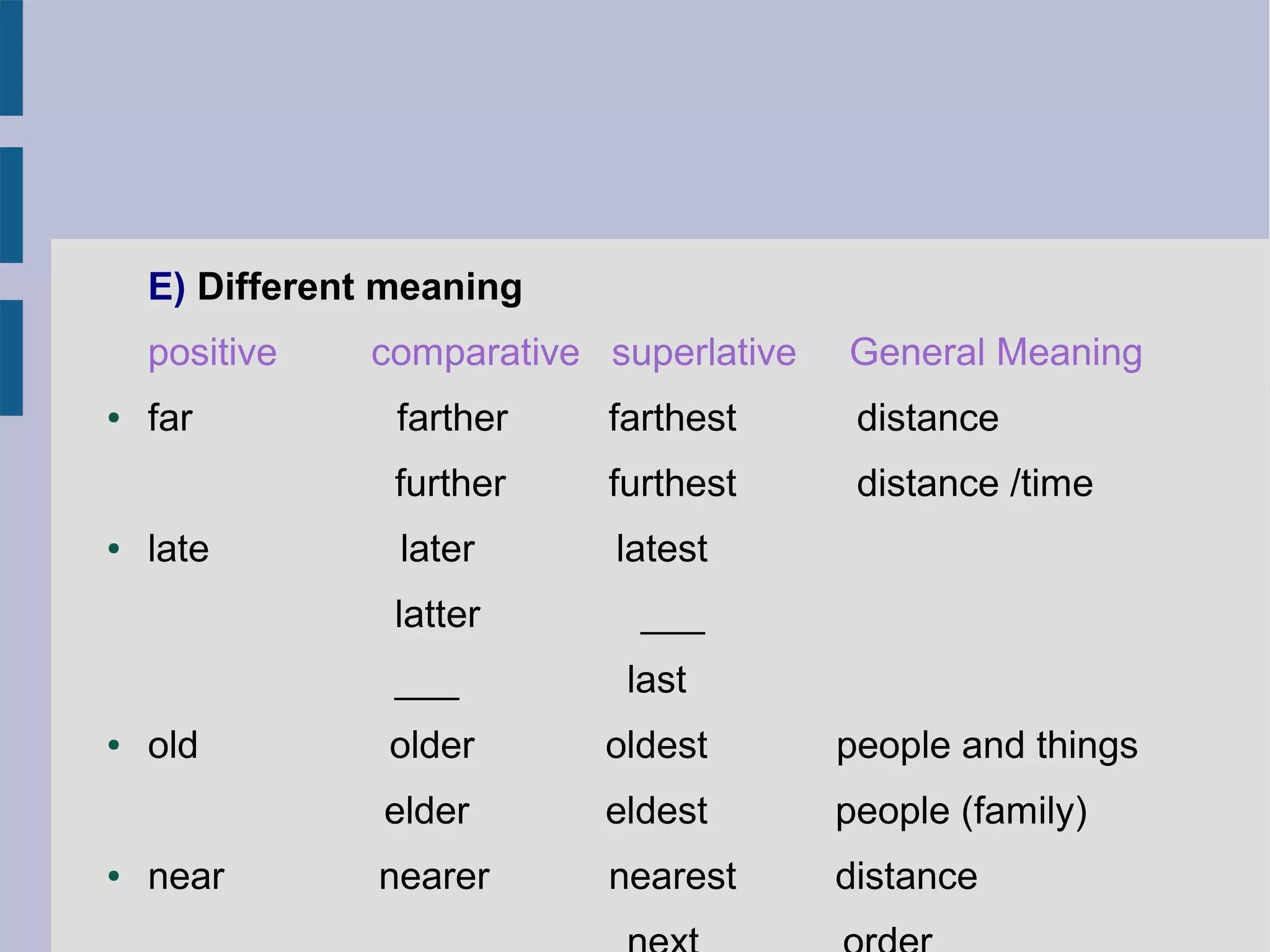 Comparison presentation | PPT
