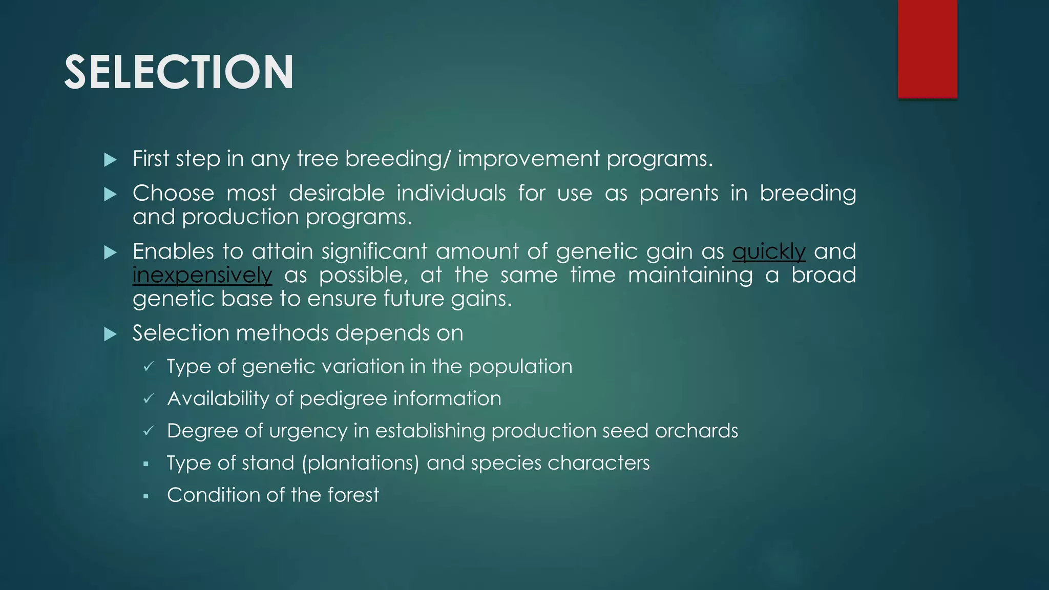Comparison tree method of selection | PPTX