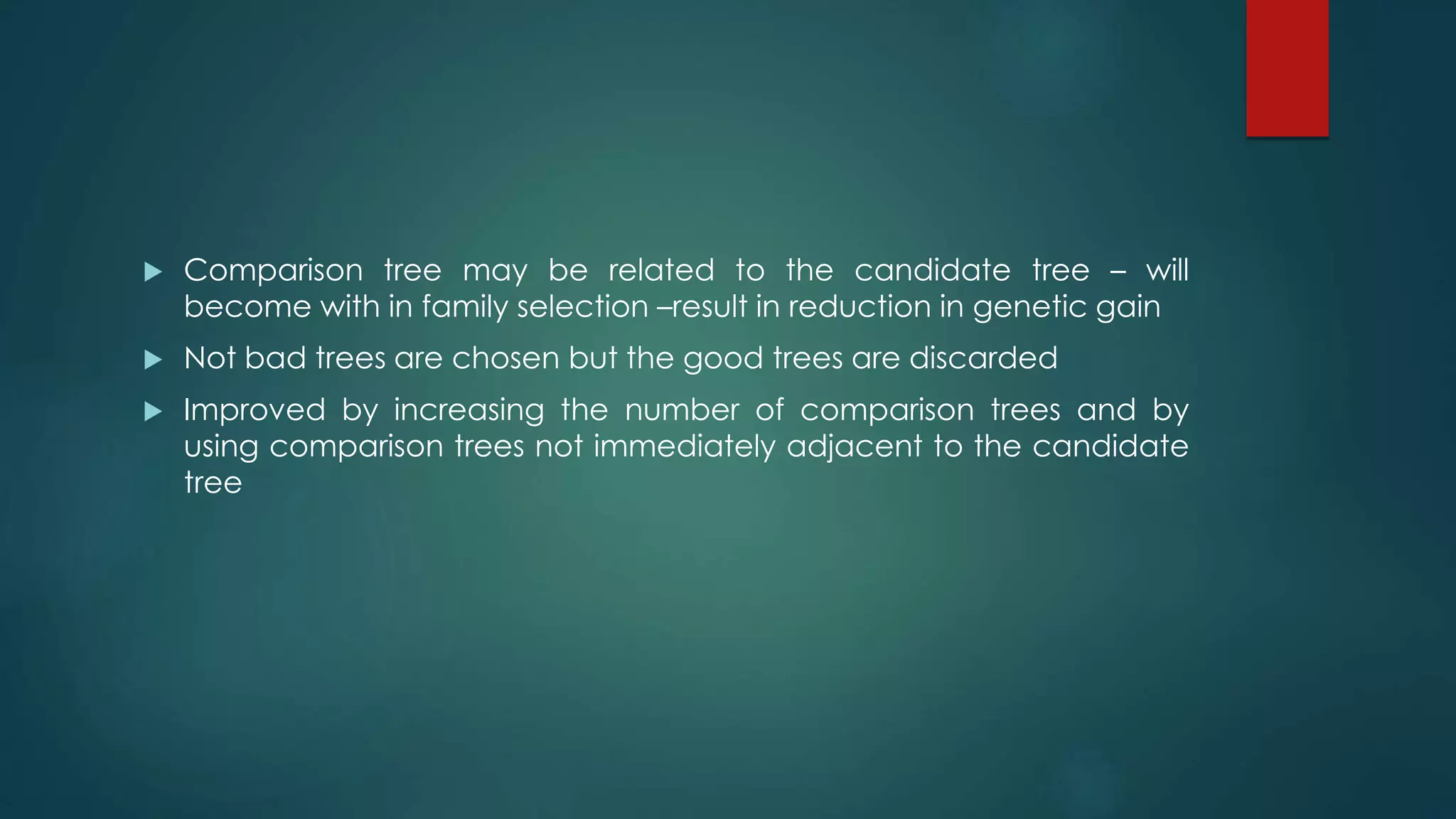 Comparison tree method of selection | PPT Comparison tree method of selection | PPT
