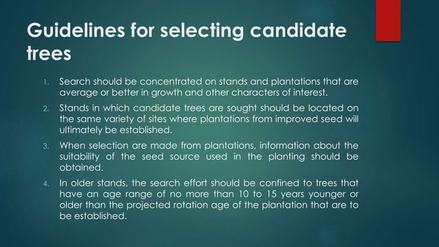 Comparison tree method of selection | PPTX | Gardening | Home & Garden