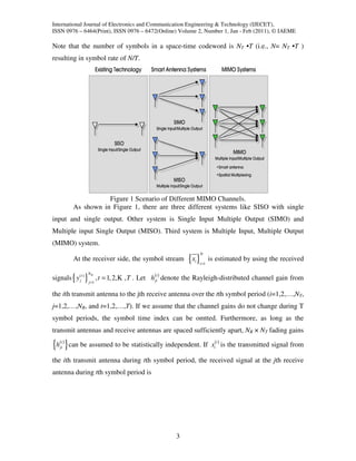 Comparison and analysis of combining techniques for spatial multiplexing space time block coded ...