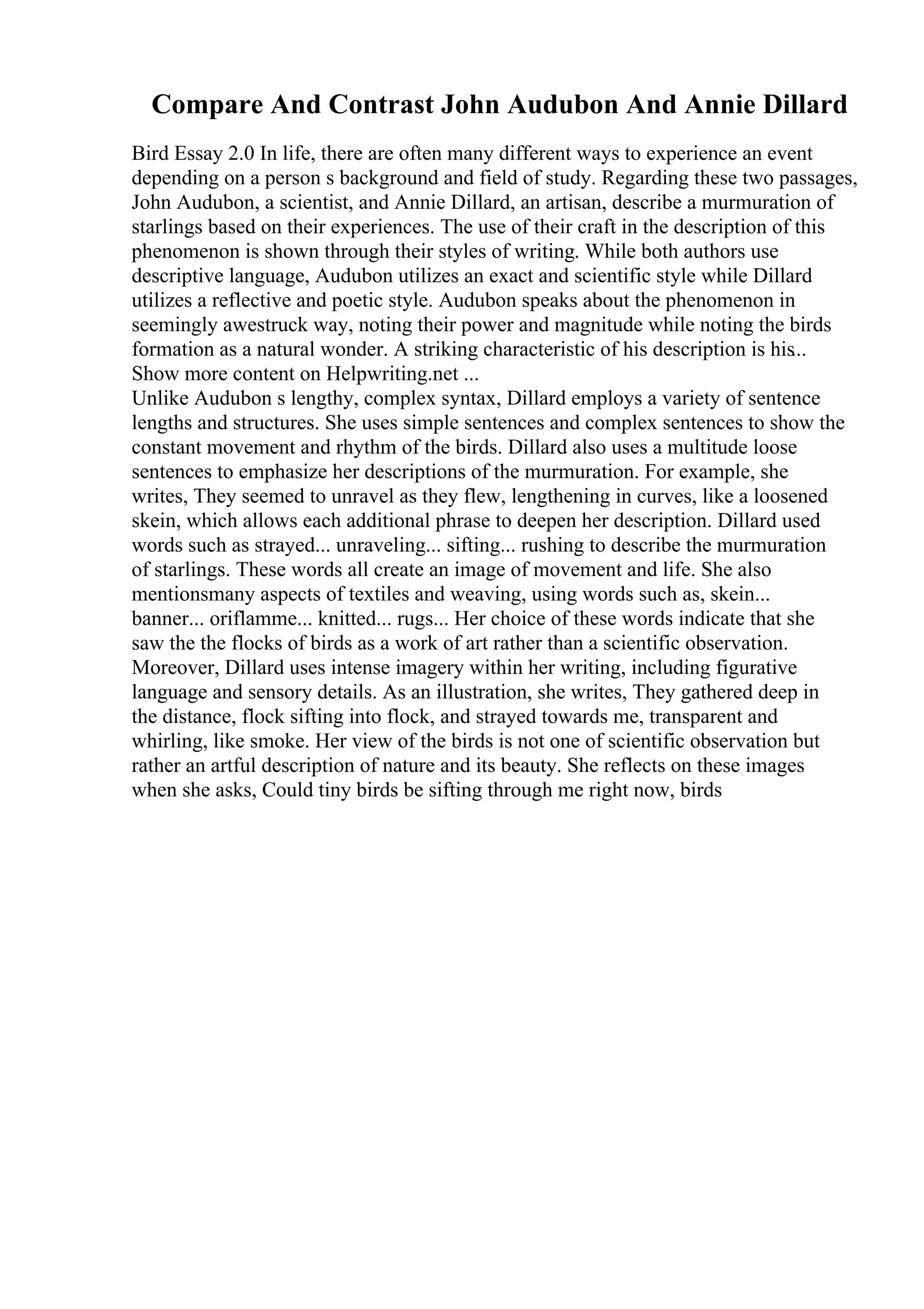 Comparison And Contrast Essay Example College.pdf