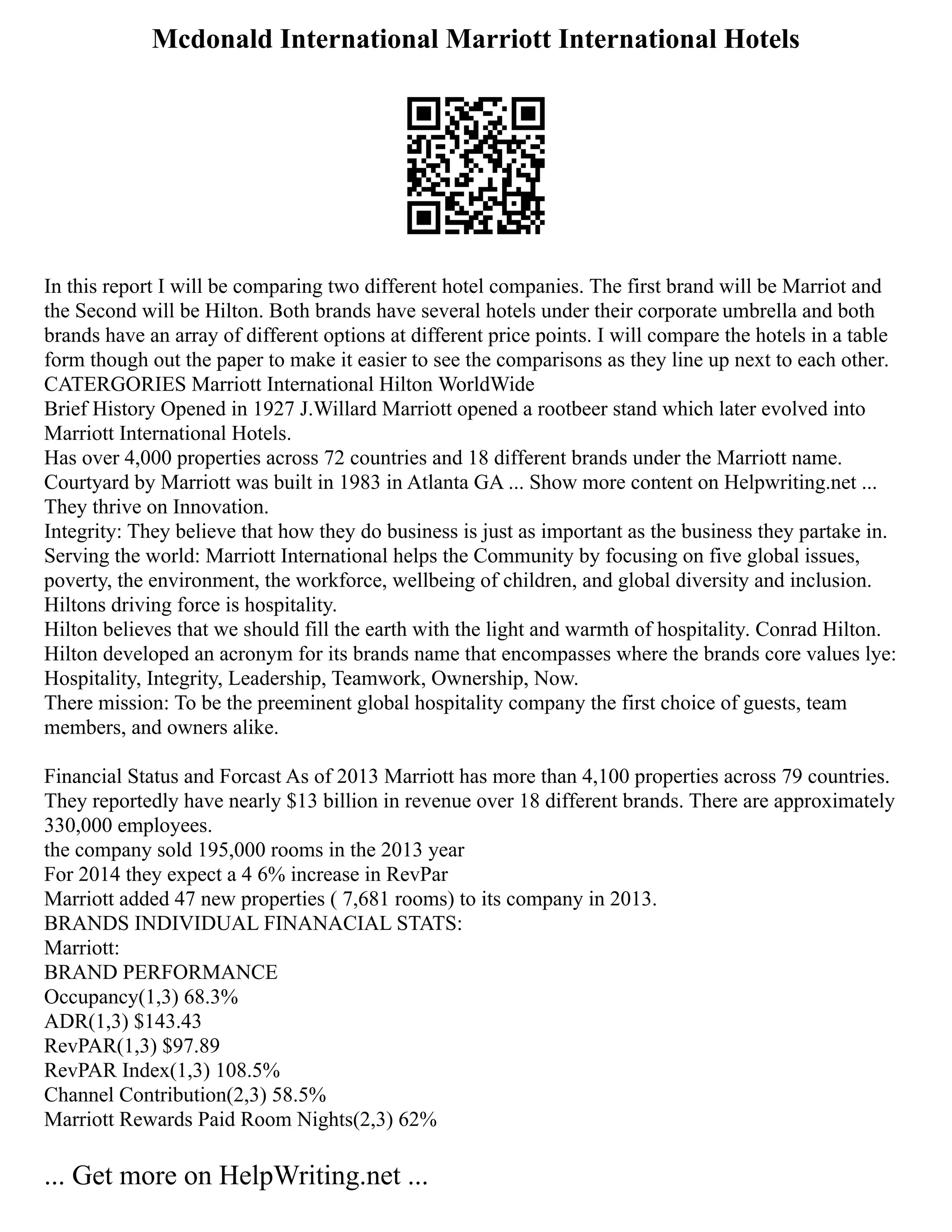 Comparison And Contrast Essay Examples Block Method. Overview | PDF