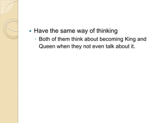 Comparison and contrast of macbeth and lady macbeth | PPTX