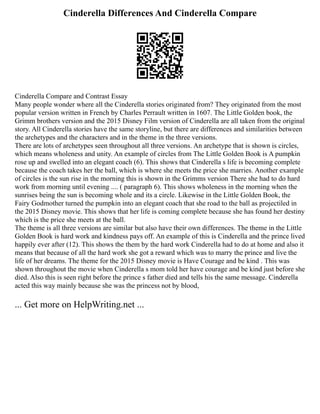 Comparison And Contrast Outline Format. A Compare | PDF