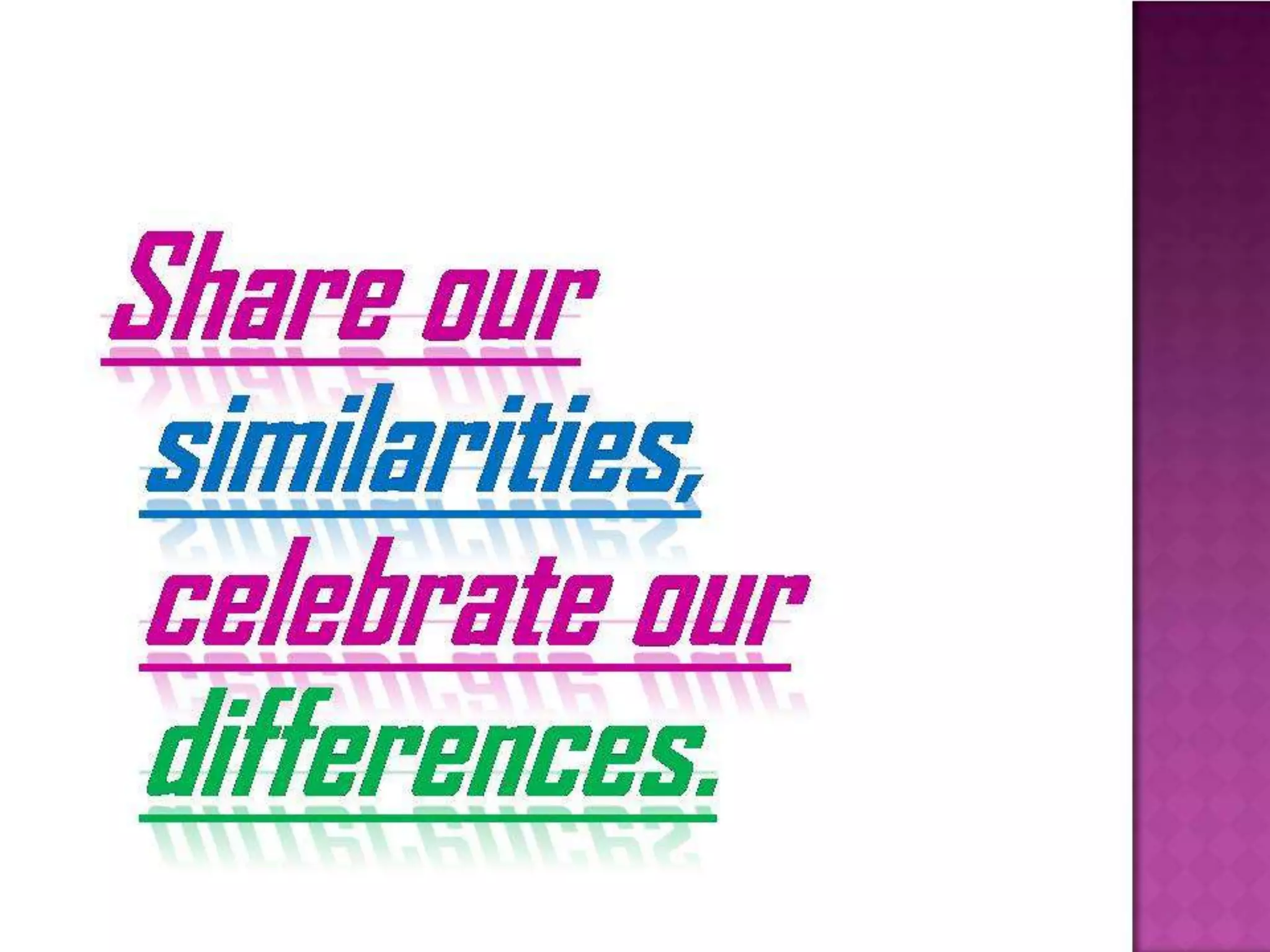Comparison and reflection ppt | PPTX