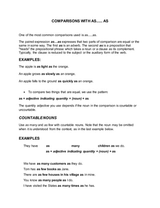 Comparison as as | DOCX