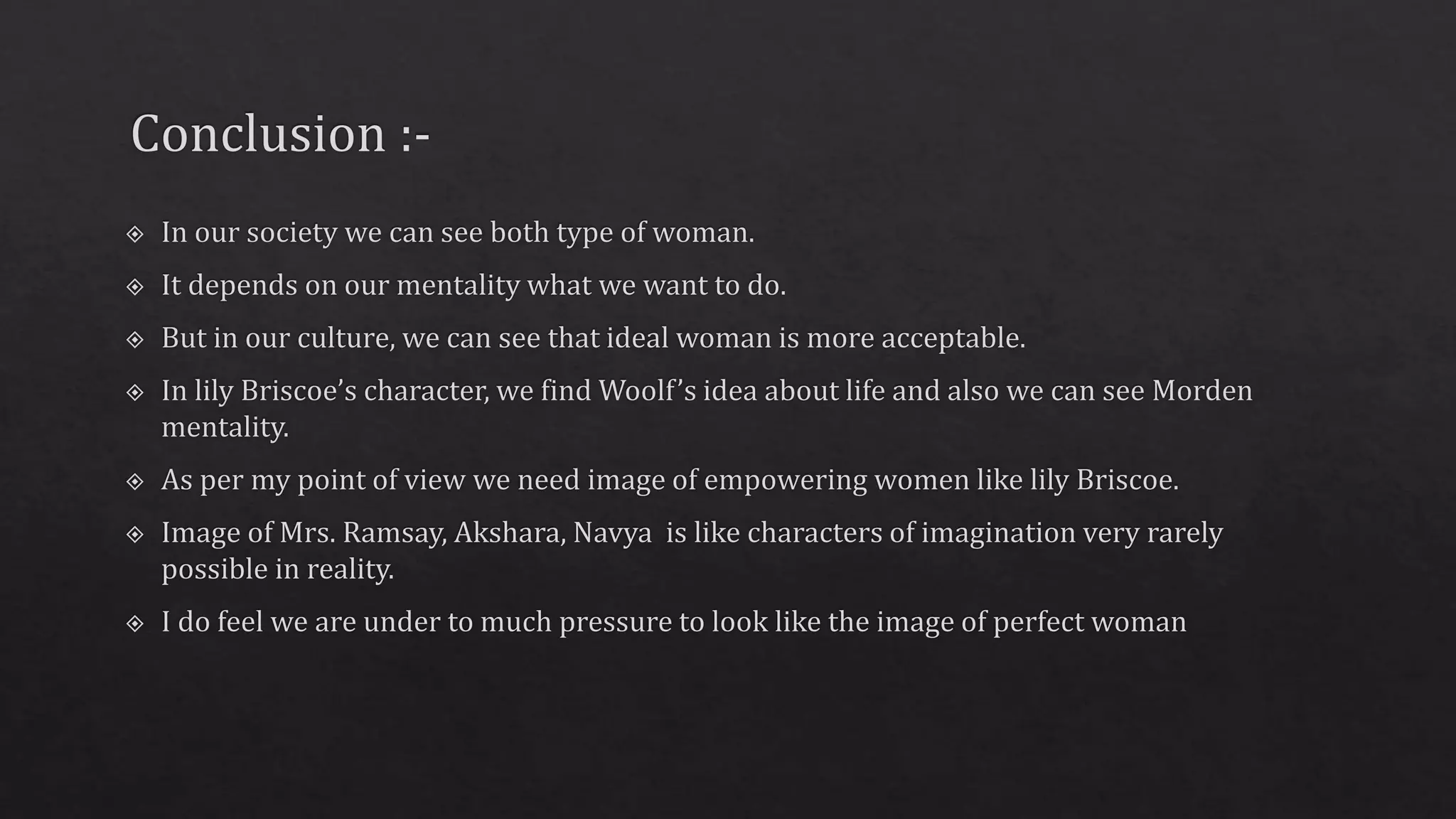 Comparison between Mrs. Ramsay and Lily Briscoe | PPTX