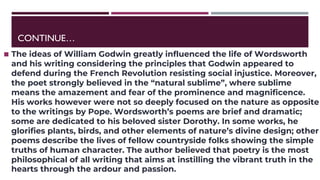 comparison between Alexander Pope and Wordsworth | PPTX