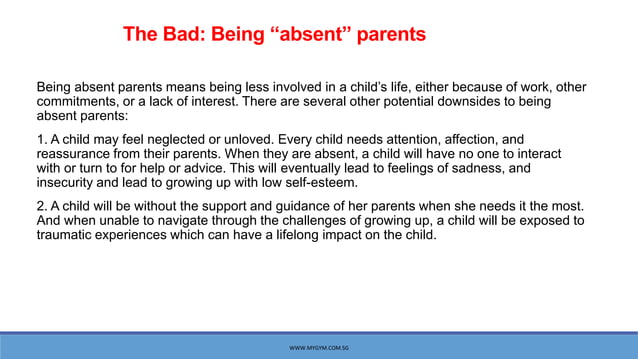 Comparison Between Being “Present” Parents & “Absent” Parents.pptx