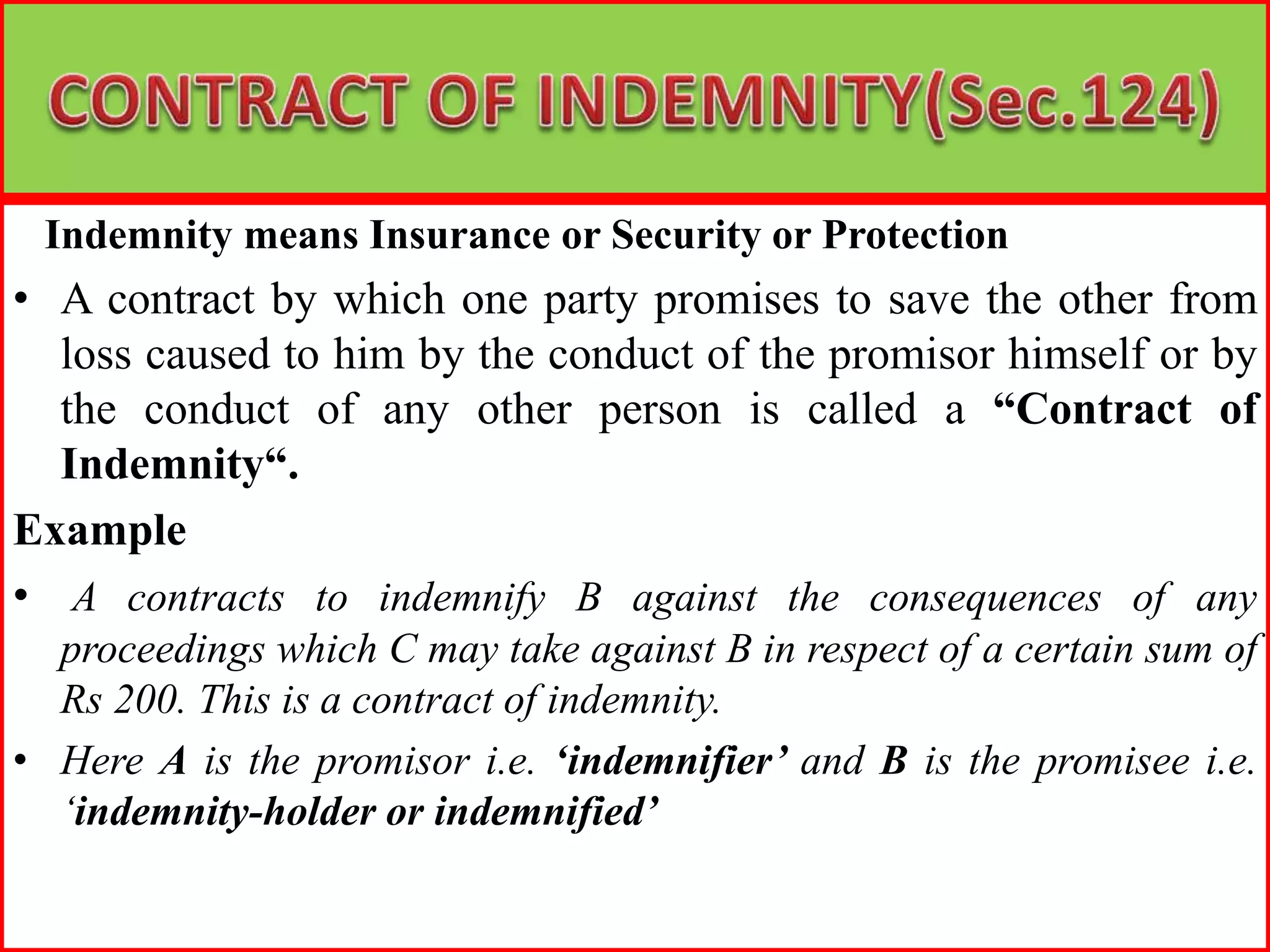 BUSINESS LAW (COM/CME 2655)Comparison between contract of indemnity and guarantee | PPTX ...
