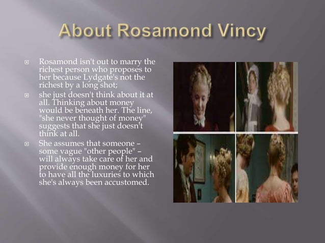 Comparison between dorothea and rosamond | PPT