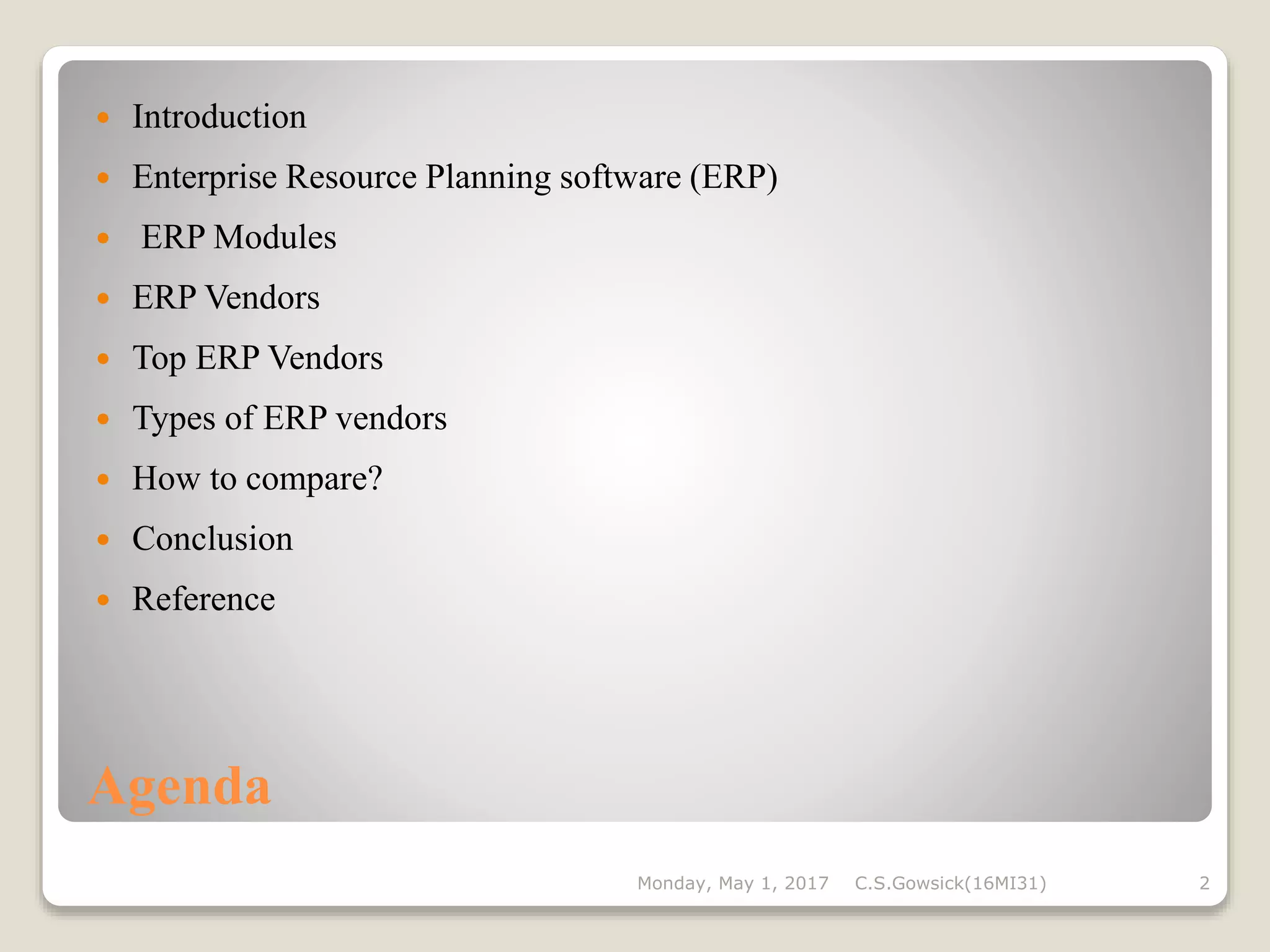 Comparison between erp software | PPTX