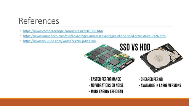 Comparison between HDD and SSD | PPSX